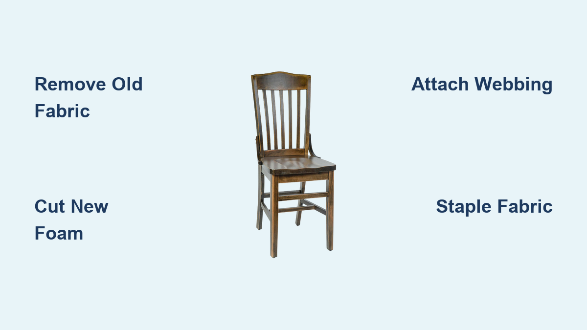 How to Recover Dining Chairs with Backs
