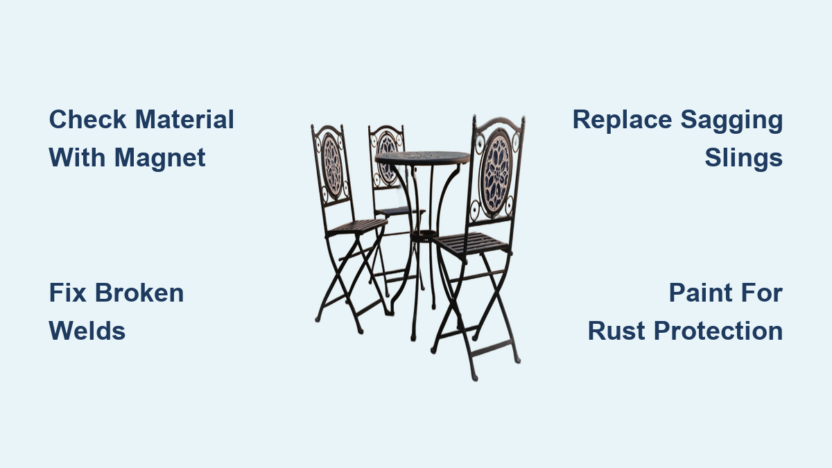 How to Repair Metal Outdoor Chairs: Easy Fixes