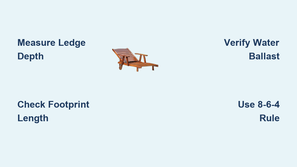 Standard Pool Chair Dimensions Guide